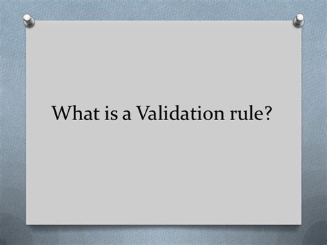 Validation Rule Text And Input Masks