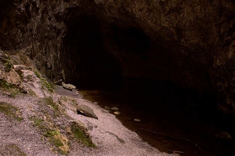 동굴의 어두운 인테리어 어두운 영역과 추상자연 배경 지하 호수의 해안 깊은 그림자 신비한 배경입니다 공간을 복사합니다 0명에 대한 스톡 사진 및 기타 이미지 Istock