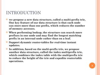 Multi Prefix Trie Ppt
