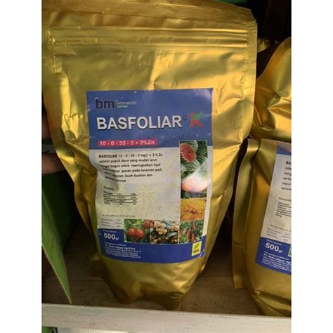 Jual Pupuk Basfoliar K Kemasan 500gr Shopee Indonesia