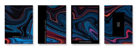 마블링 페인트 아트 커버 디자인 다채로운 사실적인 질감 럭셔리 배경 트렌디 패턴 그래픽 포스터 기하학적 브로셔 엽서 벡터