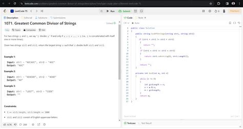 Sujit Khangar On Linkedin Hii Connections So Today We Are Solving Problem 1071 Greatest Common