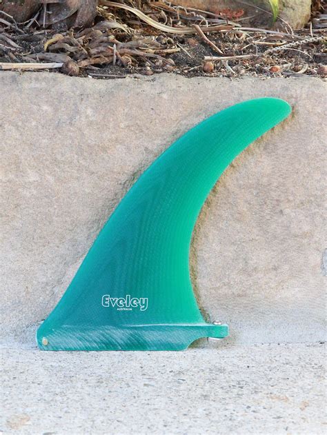 8 International 4a Center Fin Sea Green Pro Glass Longboard Fin