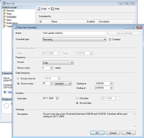 Automatic Update Of Microsoft Sql Server Statistics