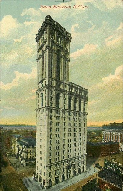 New York History Geschichte Panorama From The Times Building New