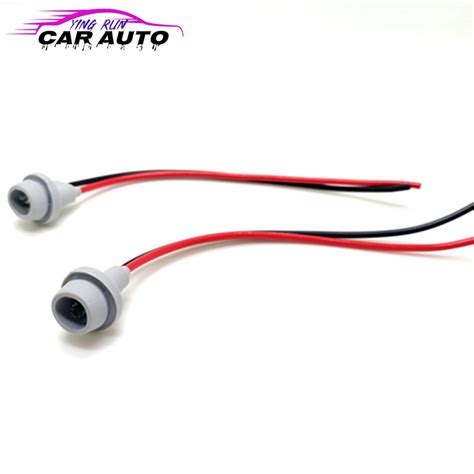 1x T10 Socket W5w Wedge Light Bulb Sockets Connector Holder For Car Truck Boat Motorcycle