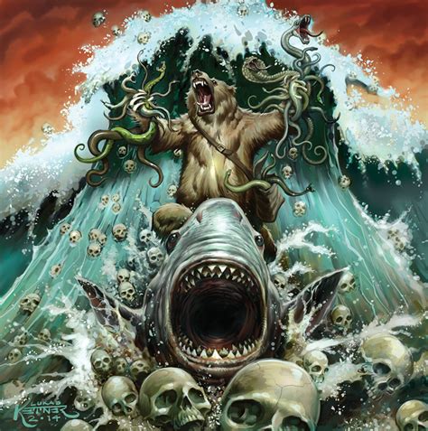 Bear Riding Shark