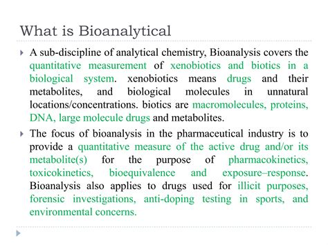 Bioanalytical Extraction Methods And Validation Parameters Pptx