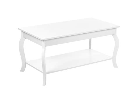Table Basse Blanche Avec étagère Hartford Table Basse Blanche Avec étagère Hartford