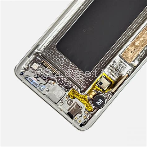 White Amoled Display Oled Touch Screen Digitizer Frame For Samsung