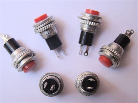 Panel Mount Ds 316 Tactile Button Big Red Reset Switch Hacktronics