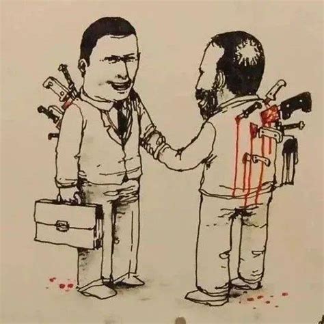 25张人性插画道尽人生冷暖有经历的人才能懂 生活 人们 插刀