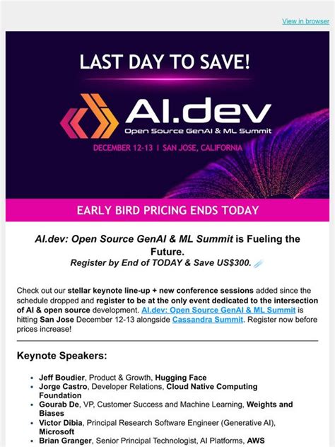 See The Aidev Open Source Genai And Ml Summit