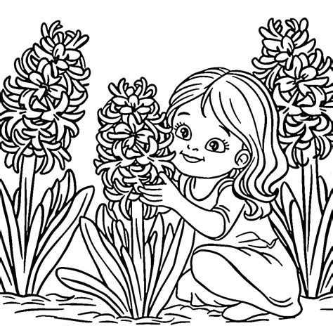 Hyazinthen Zum Ausdrucken Ausmalbilder Kostenlos Herunterladen