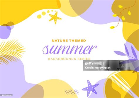 Abstract Simply Background With Natural Line Arts Summer Theme High Res
