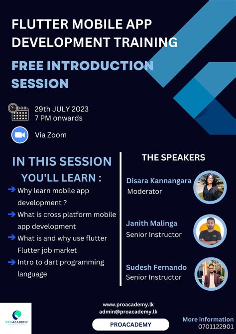 Proacademy On Linkedin Flutter Mobileappdevelopment Techtraining