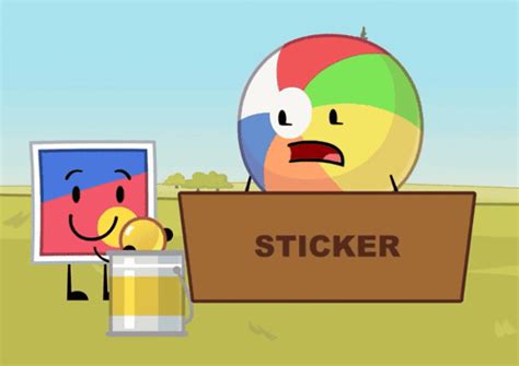 Sticker Bfdi Beach Ball Bfdi  Sticker Bfdi Beach Ball Bfdi Bfdie
