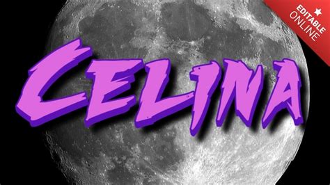 Celina Efeito Do Ao Luar Gerador De Efeitos De Texto