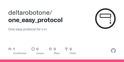 GitHub Deltarobotone One Easy Protocol One Easy Protocol For C
