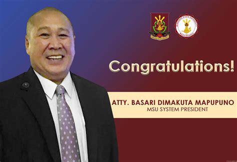 Newly Appointed Msu System President Msu Maguindanao Facebook