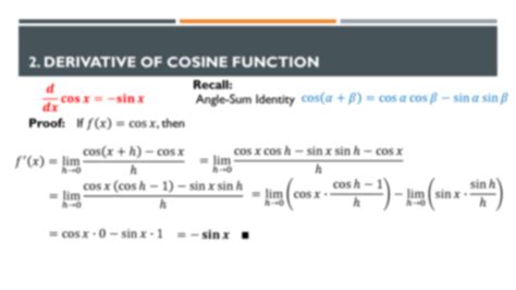 SOLUTION 7 Differentiation Of Trigo Functions Studypool