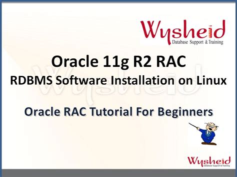 Rac Tutorialoracle 11g Rac Installation On Linux 11g R2 Rac Rdbms