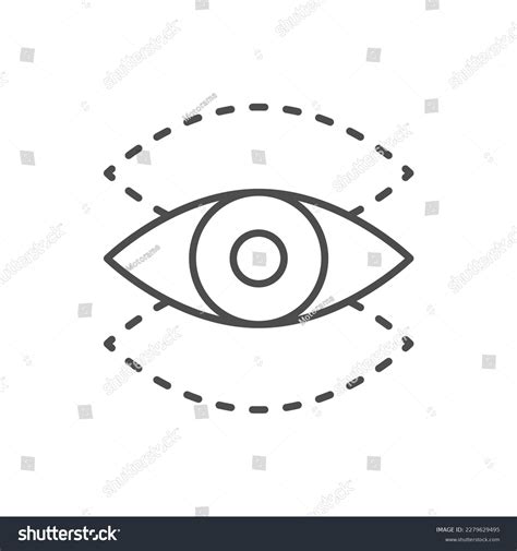 Blurry Vision Line Outline Icon Stock Vector Royalty Free 2279629495 Shutterstock
