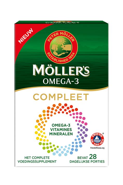 Möller's Omega-3: hoogwaardige omega-3 met vitamine A,D,E