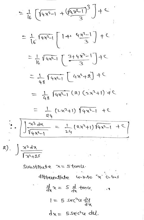 [solved] evaluate the following integrals using trigonometric
