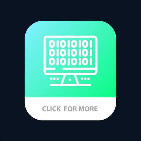 Web Computer Computing Server Mobile App Button Android And Ios Line Version 17982125 Vector Art