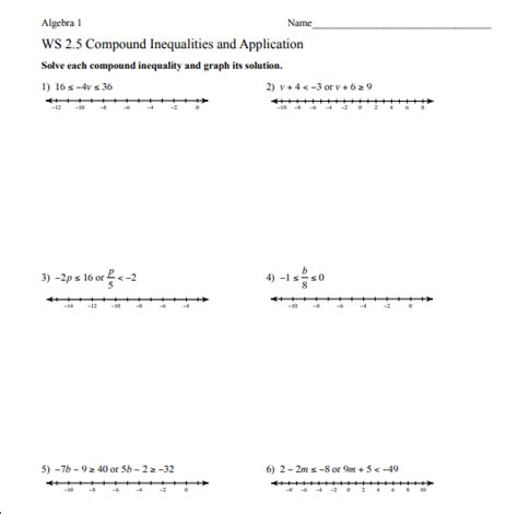 7 Compound Inequalities Worksheet For Making Math Simple And Fun The Teach Simple Blog