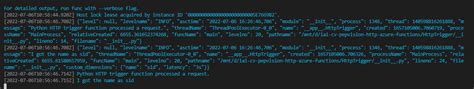How To Stop An Azure Function From Logging The “executing” And