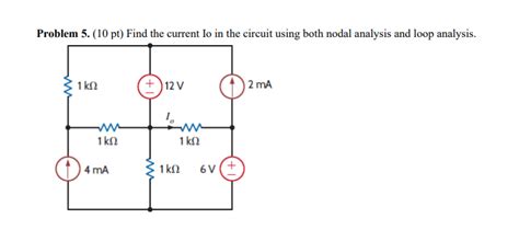 Solved Problem 5 10 ﻿pt ﻿find The Current Io In The