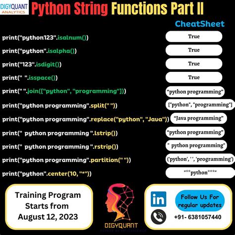 Digyquant Analytics On Linkedin Python Stringfunctions Textmanipulation Coding Programming