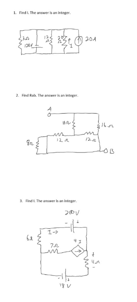 Solved Find I The Answer Is An Integer Find Rab The Chegg Com