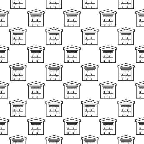 Premium Vector Warehouse Builing With Boxes Vector Storage Concept