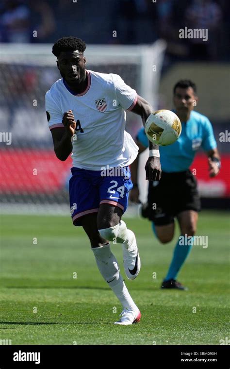 United States Forward Patrick Agyemang 24 Runs Toward The Ball During