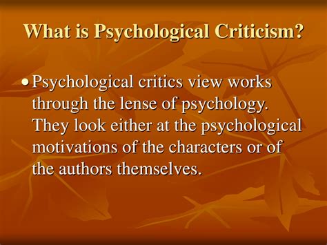 Ppt Psychological Criticism Powerpoint Presentation Free Download Id9452554