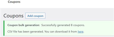 How To Bulk Generate Unique Coupon Codes With Woocommerce Jacob S