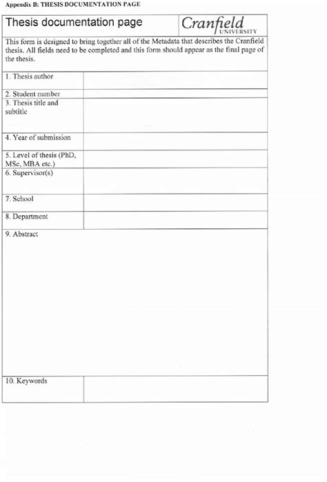 Thesis Documentation Page Download Scientific Diagram