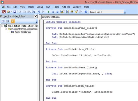 Ms Access কিভাবে Navigation Pane এবং Ribbon Hide বা Show করবেন। ~ Excel And Access Tutorial