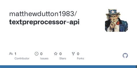 Github Matthewdutton1983textpreprocessor Api