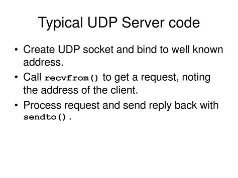 Udp Sockets Programming Ppt Download
