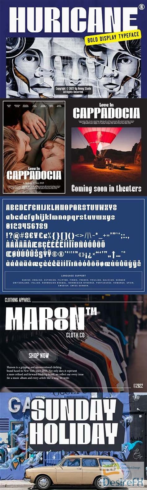 Download Huricane A Bold Display Typeface OTF DesireFX COM
