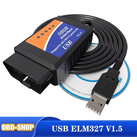 Elm327 Usb Interface Obdii Obd2 Auto Diagnostic Fault Code Scanner Cable Elm 327