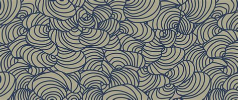 Abstract Line Arts Background Vector Hand Drawn Abstract Organic Shape Curve Line Art