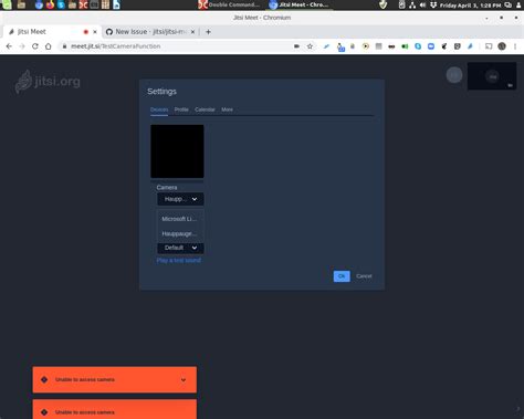 Unable To Contact Camera · Issue 5633 · Jitsijitsi Meet · Github