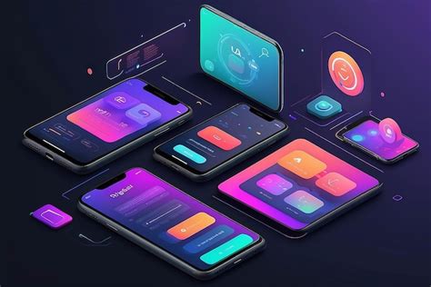 Premium Photo Mobile Ui Ux Concept Illustration