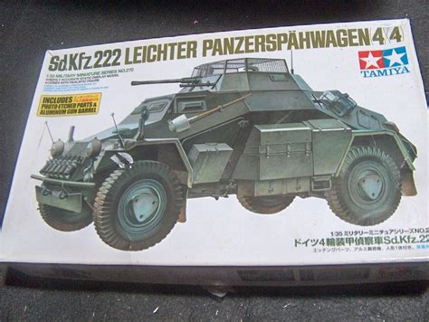 Tamiya German Armored Car Sdkfz 222 Plastic Model Military Vehicle