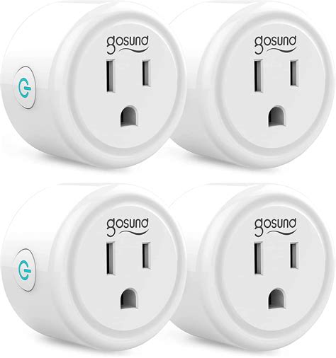4 Packs Gosund Mini Smart Plug Outlet Socket Remote Control W Timer Function 2 4GHz Net